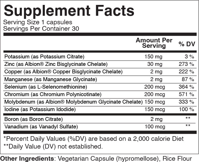Trace Minerals Essentials | BioOne Sciences