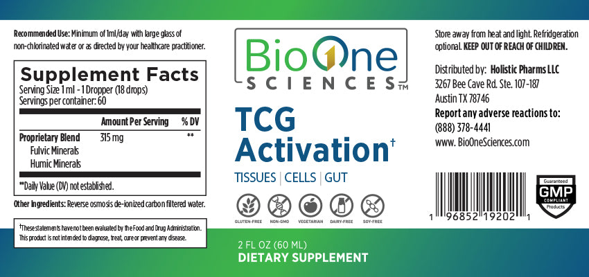 TCG Activation | BioOne Sciences